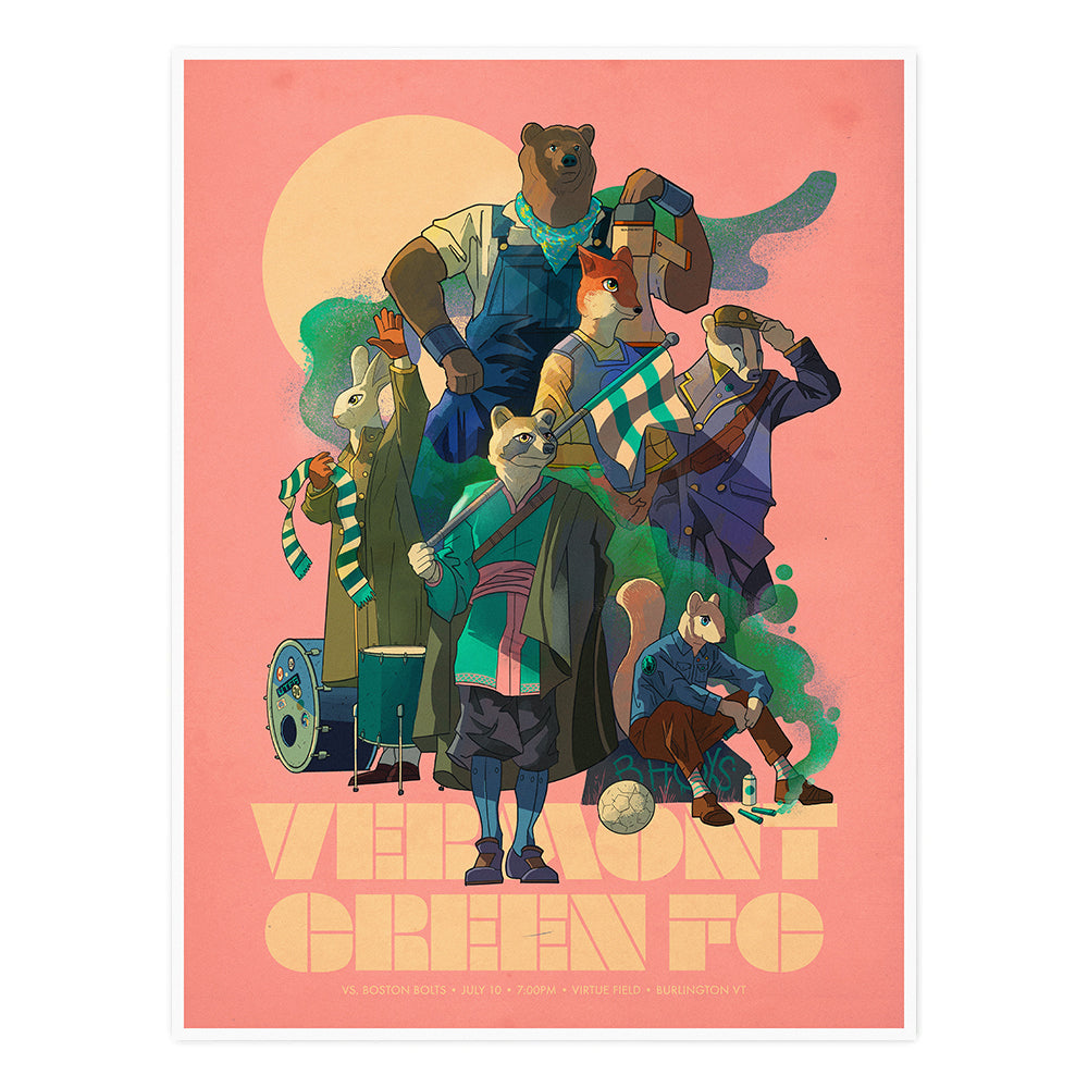 Vermont Green FC 2024 Matchday 10 Poster